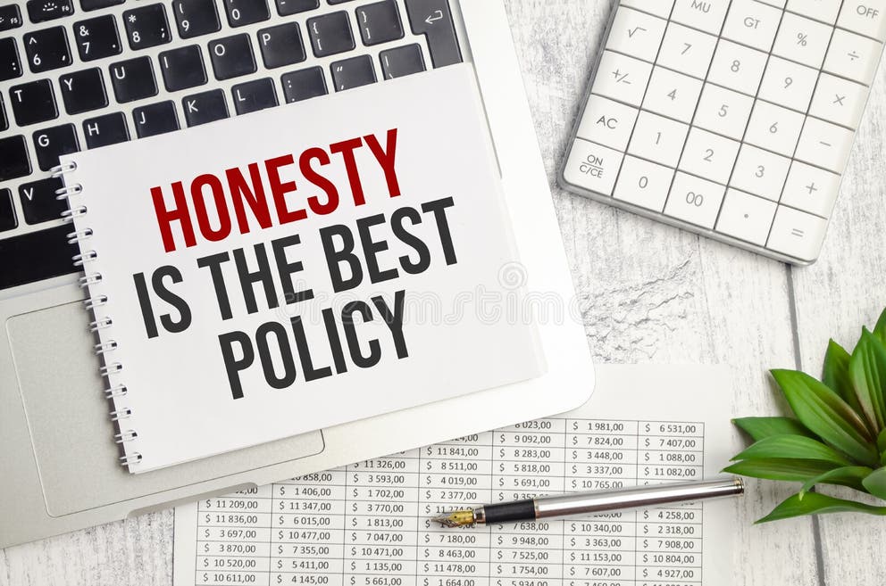 Notepad with the Text Honesty is the Best Policy on Laptop Capacity ...