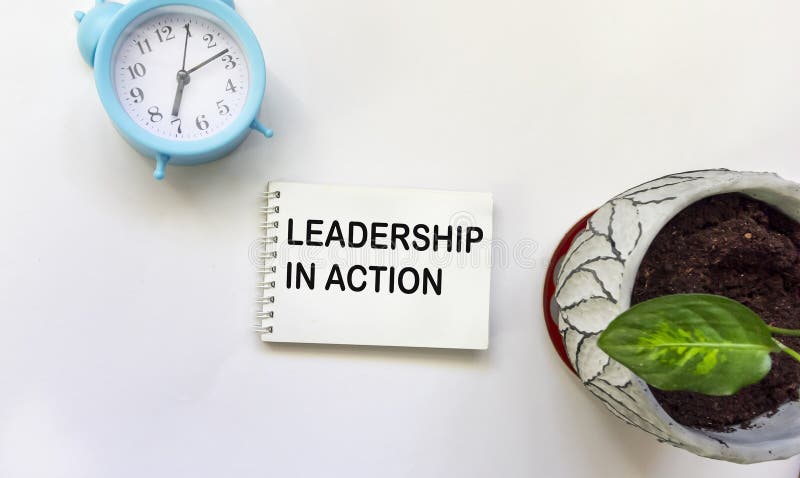 Leadership is about Action, Not Position. a Young Businessman Giving a ...