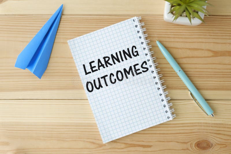 Learning Outcomes are Shown Using the Text Stock Photo - Image of view ...