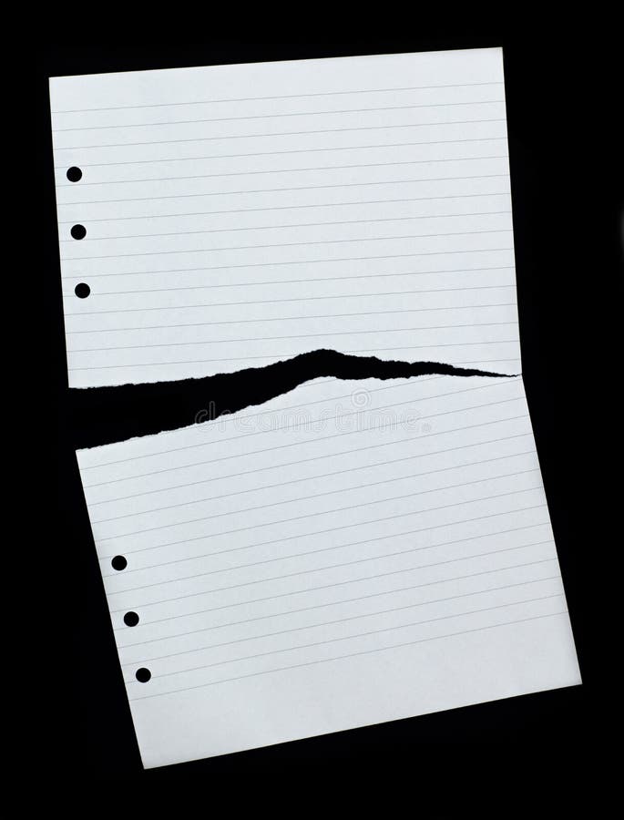Notepad torn page stock image. Image of commercial, binder - 50898607