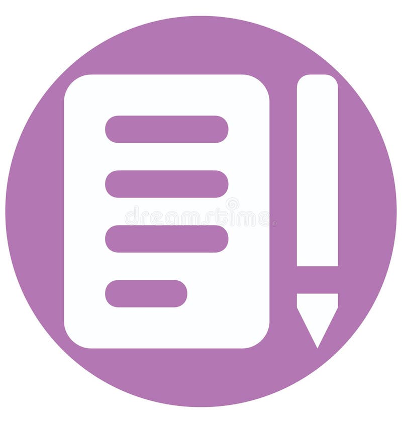 Notepad Two Colors Glyph Vector Icon Isolated and Editable Stock ...
