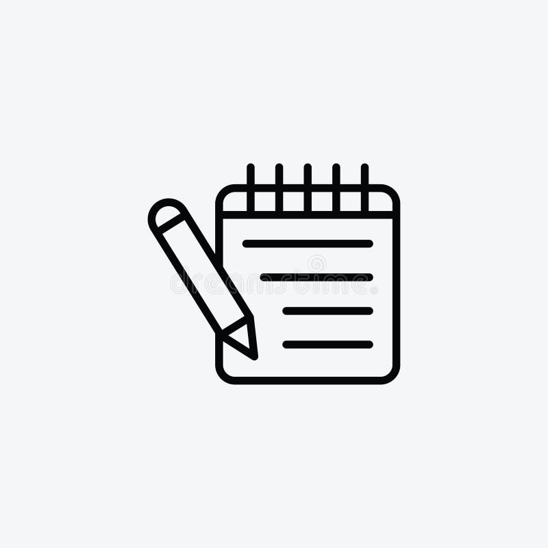 Notepad vector icon set stock vector. Illustration of memo - 340446766