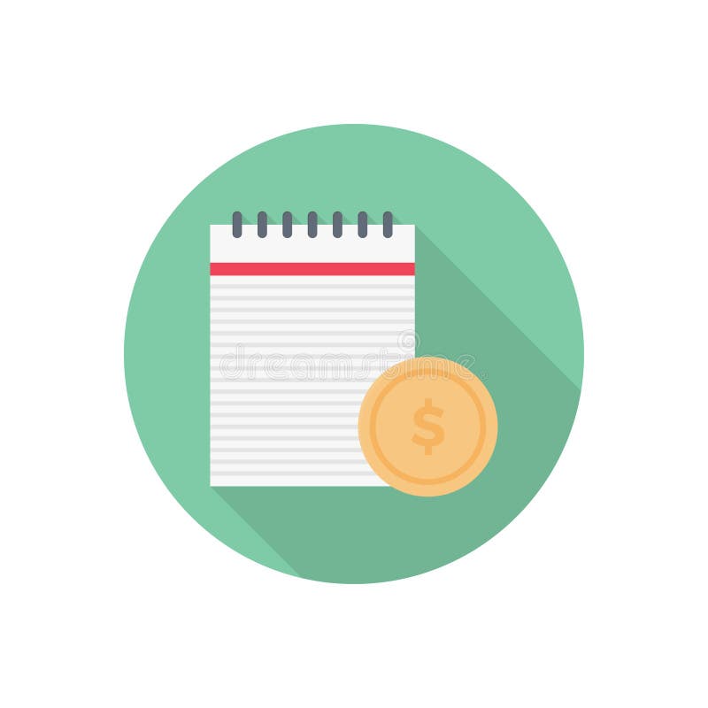 Notepad stock vector. Illustration of cash, transaction - 206108149