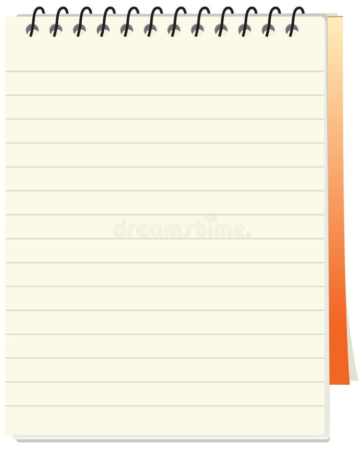 Notepad vector stock vector. Illustration of clear, binder - 47792852