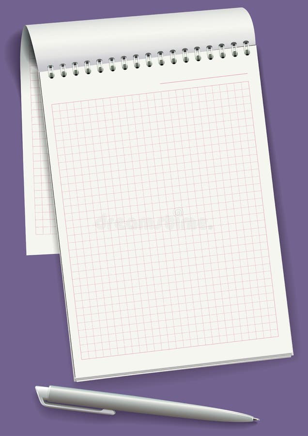 Notepad. Vector Illustration Stock Vector - Illustration of organizer ...