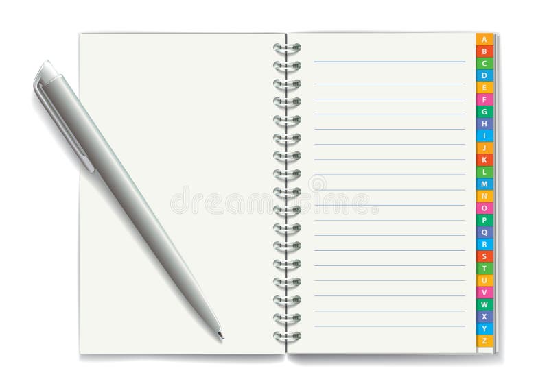 Notepad. Vector Illustration Stock Illustration - Illustration of ...