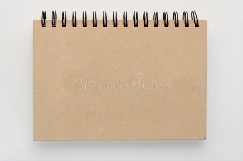 Notepad on White Background Stock Photo - Image of silver, graph: 68575930