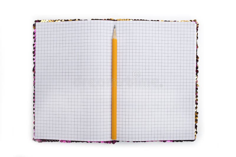 Notepad on the White Background Stock Image - Image of mockup ...