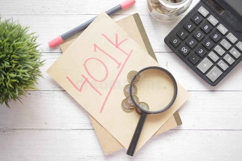 Notepad Word 401k White Background Close Up Stock Photos - Free ...