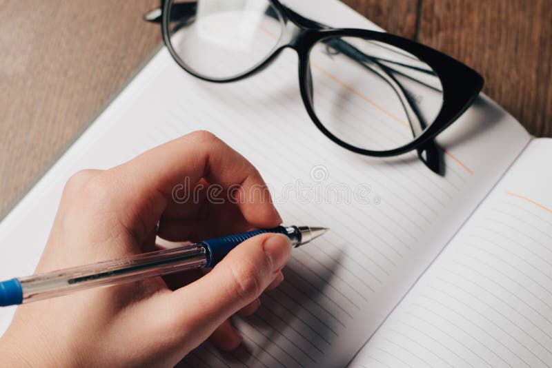 Writing: pen and glasses stock image. Image of sheet, filing - 414177