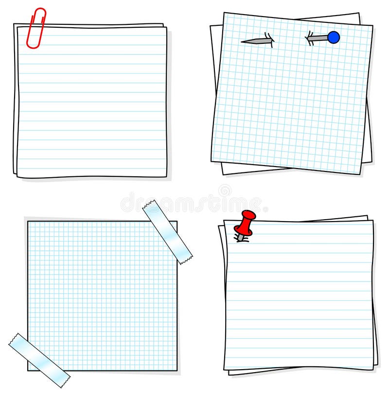 Notepads stock vector. Illustration of notepaper, memo - 30980627