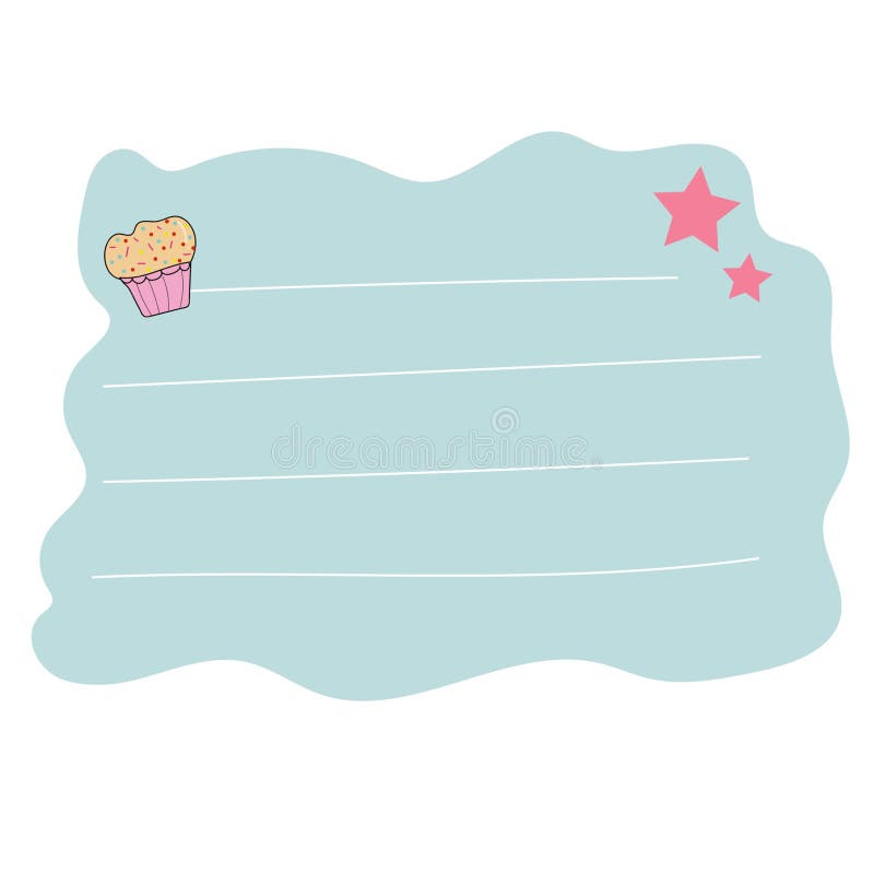 Notepads for Writing Important Notes of the Day. Stock Illustration ...