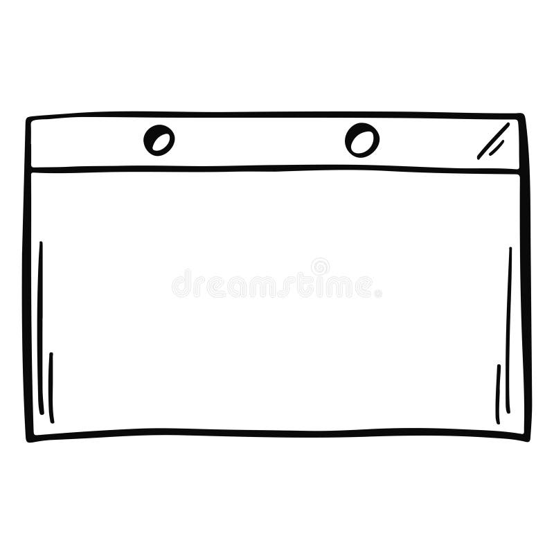 Notepaper in Sketch. Transparent Paper Note in Doodle. Hand Drawn Note ...