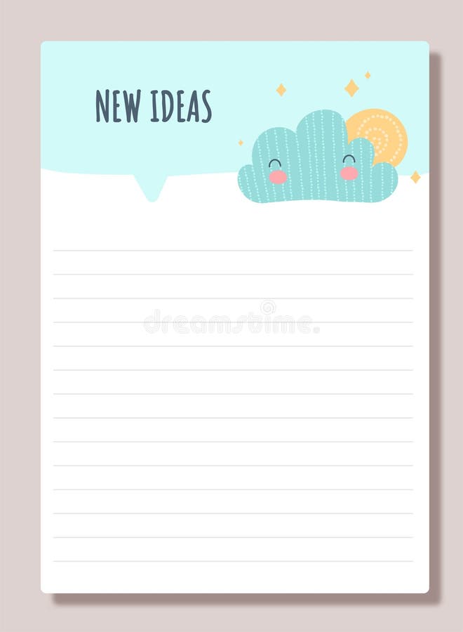 Notes and cards collection stock vector. Illustration of school - 278185887