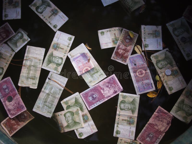 Notes chinoises de devise photo stock. Image du financier - 98259370