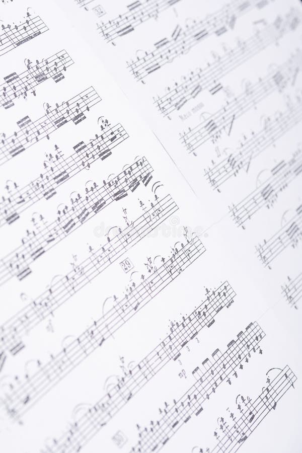 Calssical Guitar and Partiture Book Stock Photo - Image of music, sound ...