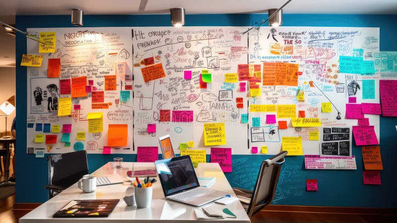 Notes collage office stock illustration. Illustration of handwriting ...