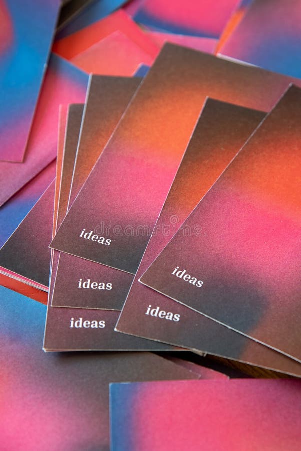 Notes, Concepts for Brainstorming, Business Project Ideas Stock Photo ...