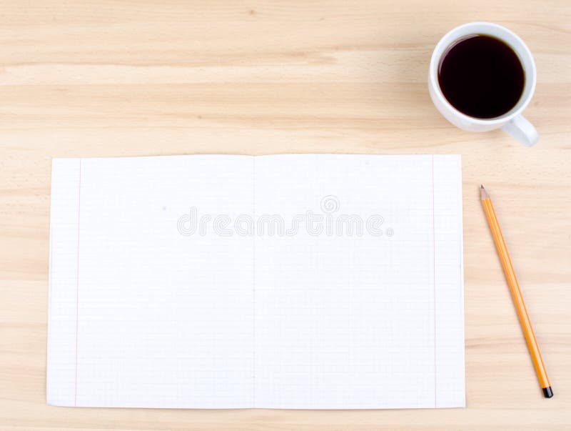 Notes and cup stock image. Image of chart, breakfast - 25165671