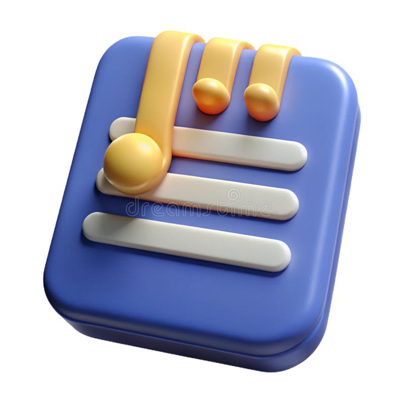 Notes 3D Icon stock illustration. Illustration of modern - 358576980