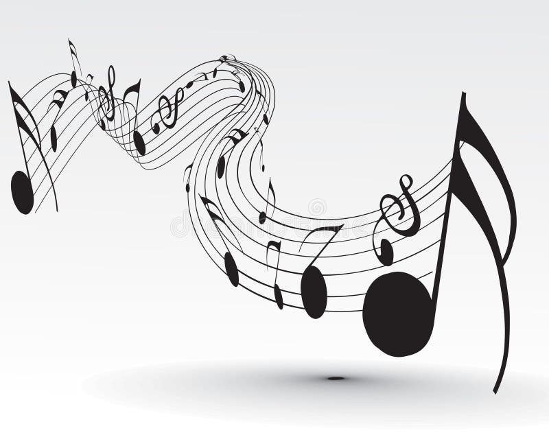 Symbole Simple De Note Musicale, Concept De Clef Triple, Notes De ...