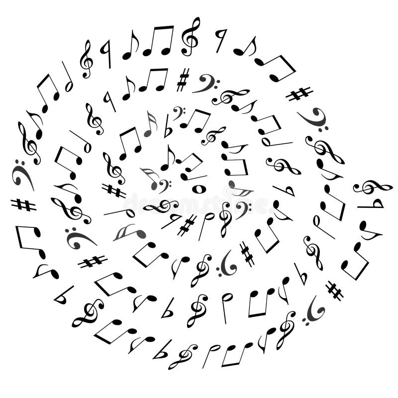 Notes de musique illustration stock. Illustration du culture - 17189234