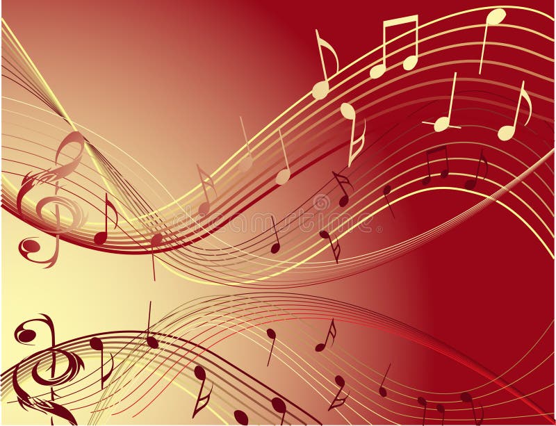 Fond Avec Des Notes De Musique Illustration de Vecteur - Illustration ...