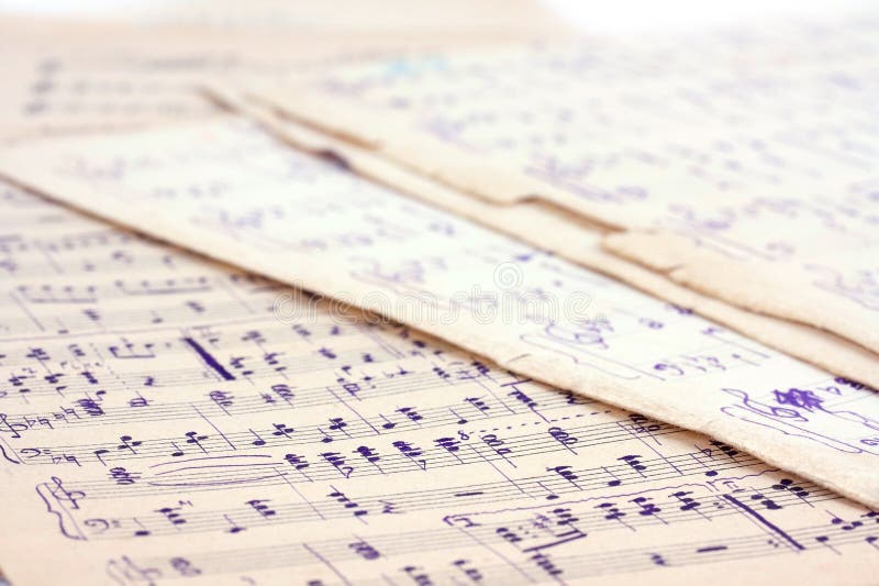 Portées Musicales En Papier Photo stock - Image du photographie ...