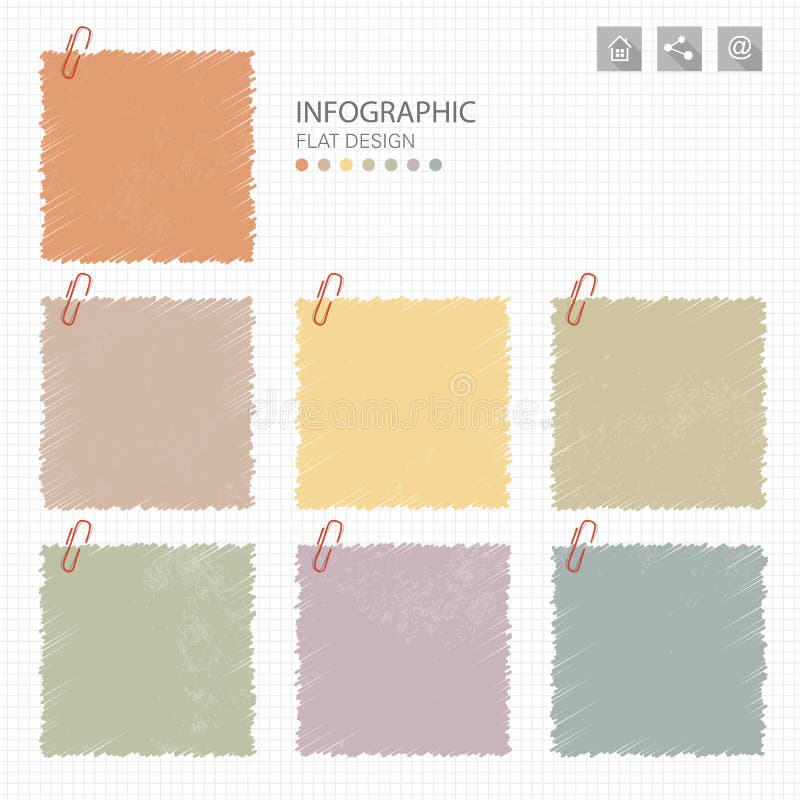 Notes De Post-it De Note - Infographic Illustration de Vecteur ...