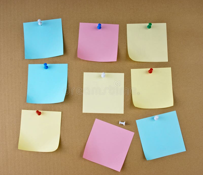 Notes De Rappel Avec L'espace Pour Votre Message Image stock - Image du ...