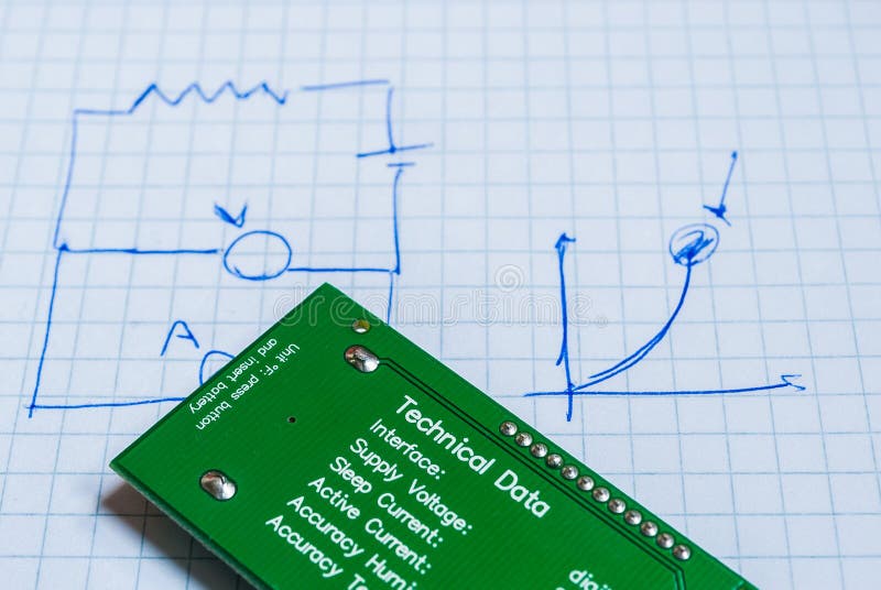Notes for Electrical Circuits Stock Image - Image of diagram ...