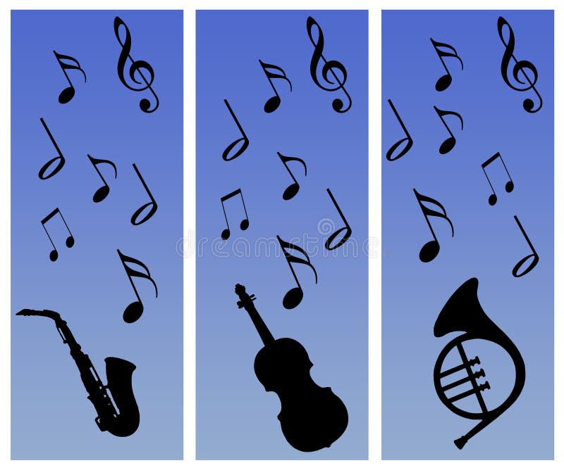 Collage Musical Notes Instruments Stock Illustrations – 111 Collage ...