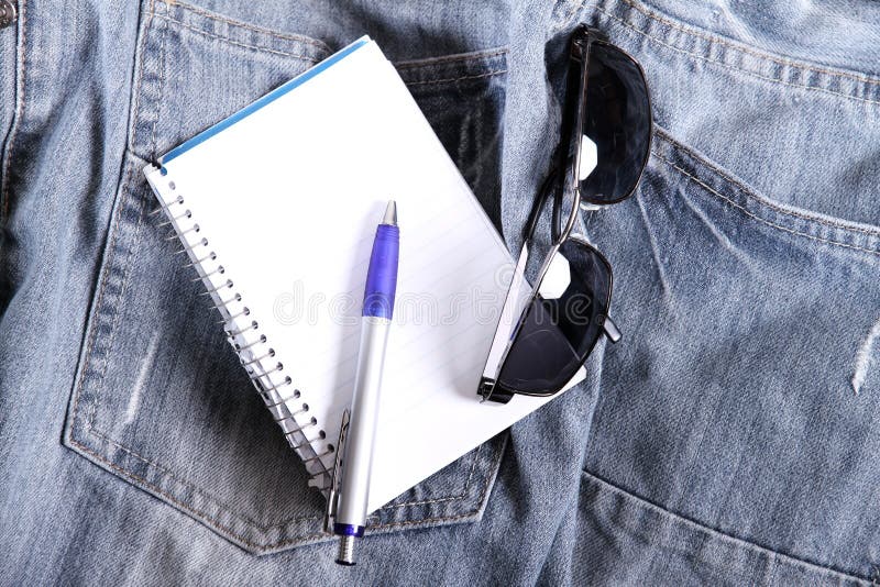 Notes on Jeans stock photo. Image of document, book, binder - 22683196