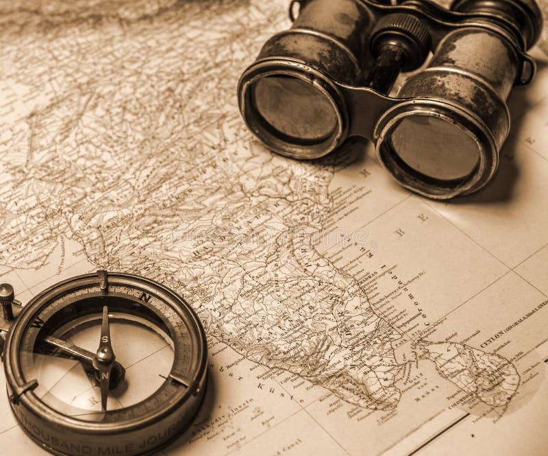 Notes for Marine Adventurer Stock Photo - Image of history, geography ...