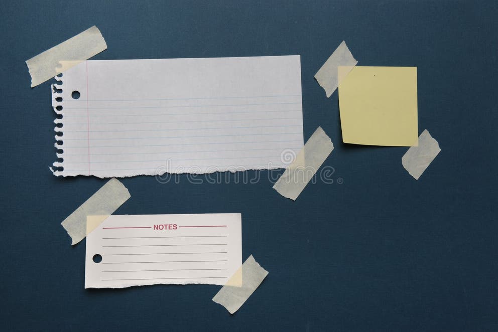 Notes with masking tape stock photo. Image of sticky - 16942318
