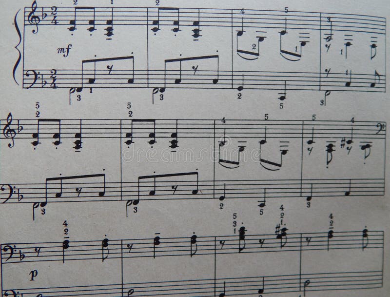 Notes for Music Lessons Solfeggio Stock Image - Image of professional ...