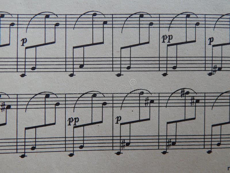 Notes for Music Lessons Solfeggio Stock Photo - Image of home ...