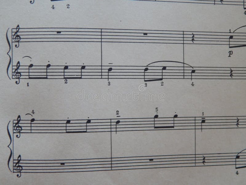 Notes for Music Lessons Solfeggio Stock Image - Image of player, home ...