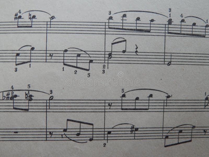 Notes for Music Lessons Solfeggio Stock Image - Image of learning ...