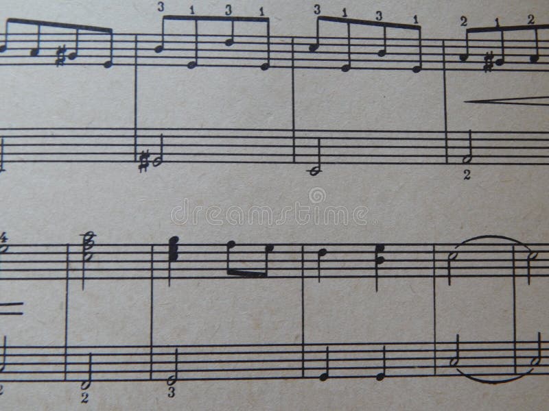 Notes for Music Lessons Solfeggio Stock Image - Image of pleasure ...