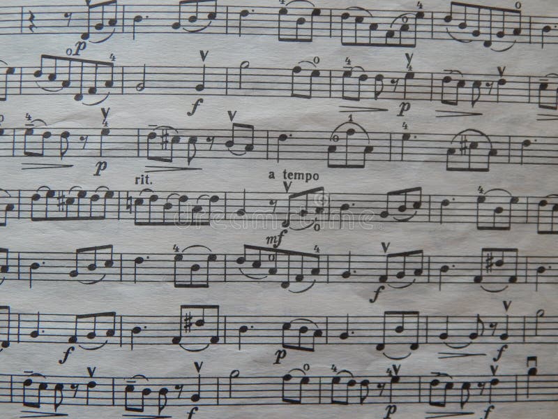 Notes for Music Lessons Solfeggio Stock Image - Image of exercise ...