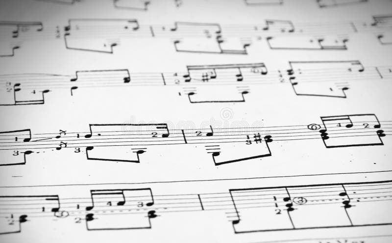 Notes and musical staves stock photo. Image of music - 109386358