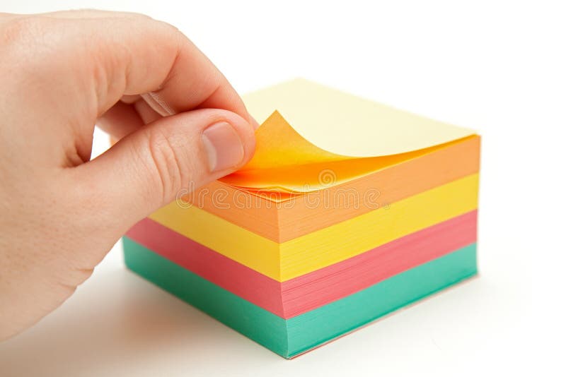 Notes paper stock photo. Image of hand, notes, white, fingers - 7947168