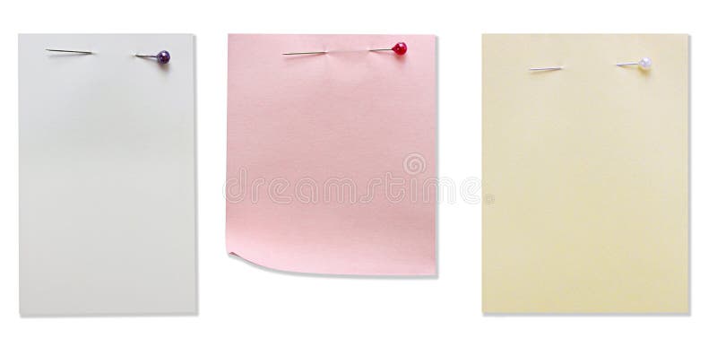 Notes with Pins stock image. Image of pinned, noticeboard - 3918083