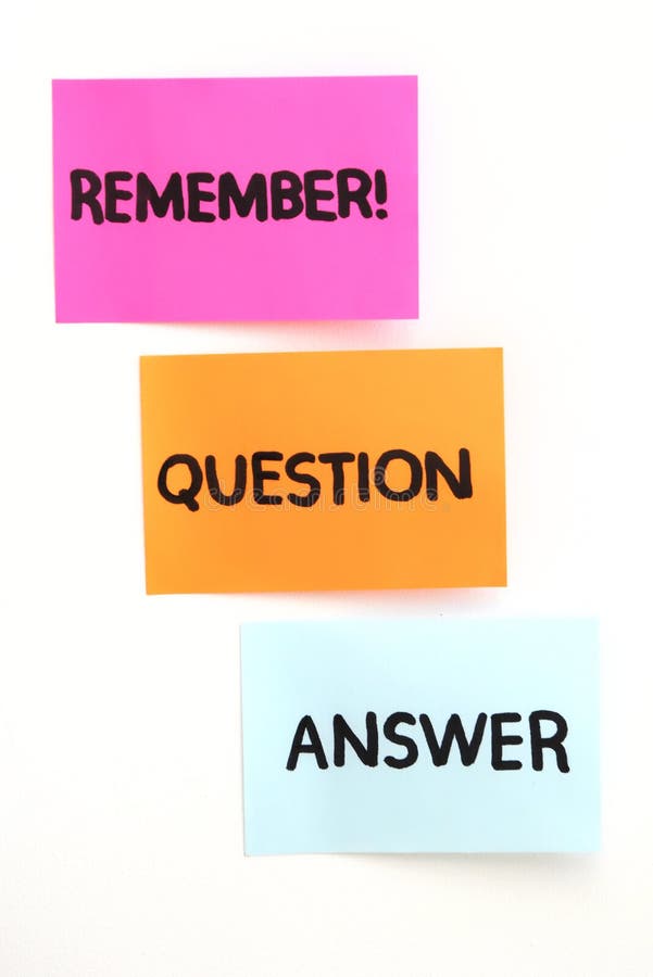 Notes with Questions and Faq Stock Image - Image of close, asking: 14352657