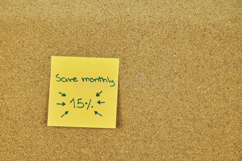 Notes of Resolutions and Goals on a Cork Board Stock Image - Image of ...