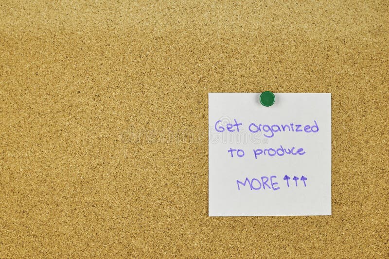 Notes of Resolutions and Goals on a Cork Board Stock Image - Image of ...