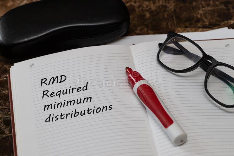 Notes with RMD Require Minimal Distribution on the Heading Stock Image ...