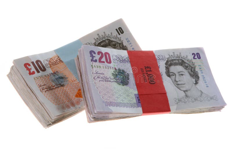 GB Banknotes Pound Sterling Bundle Wads Editorial Image - Image of ...