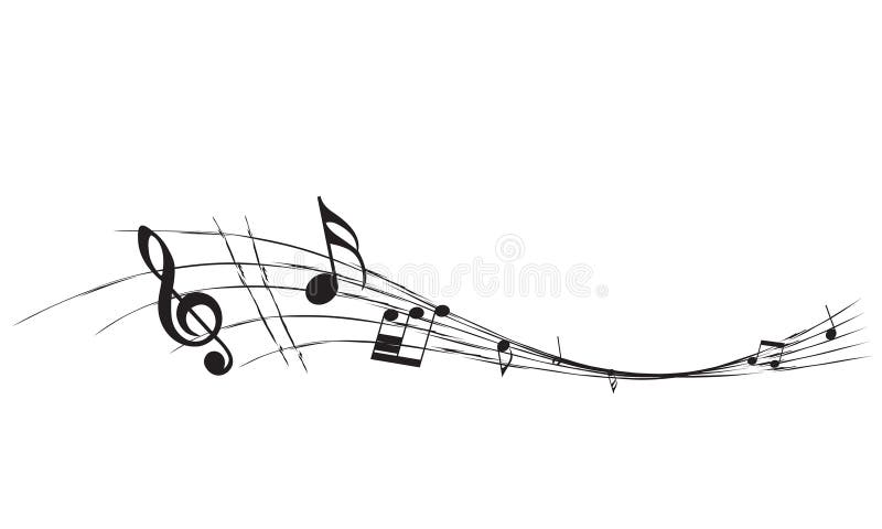 Notes staff stock vector. Illustration of abstract, beautiful - 10853820